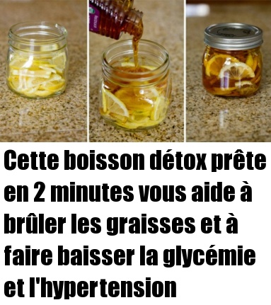 Cette boisson détox prête en 2 minutes vous aide à brûler les graisses ...